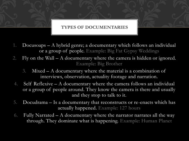 Documentary Research | PPT