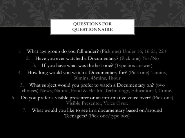 Documentary Research | PPT