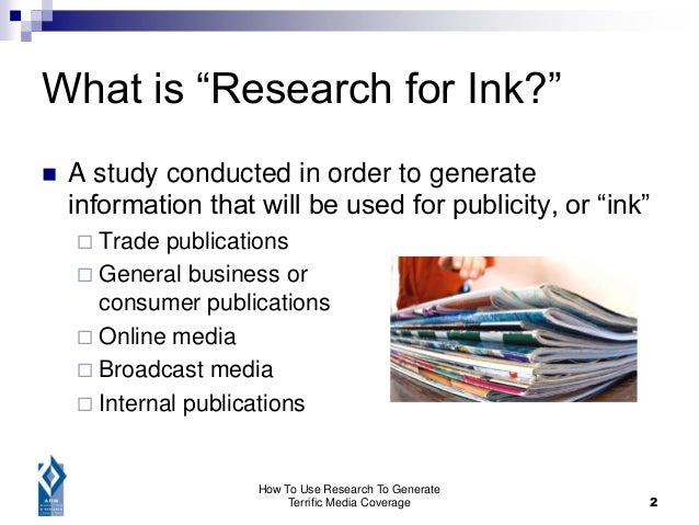 Research for ink 2011