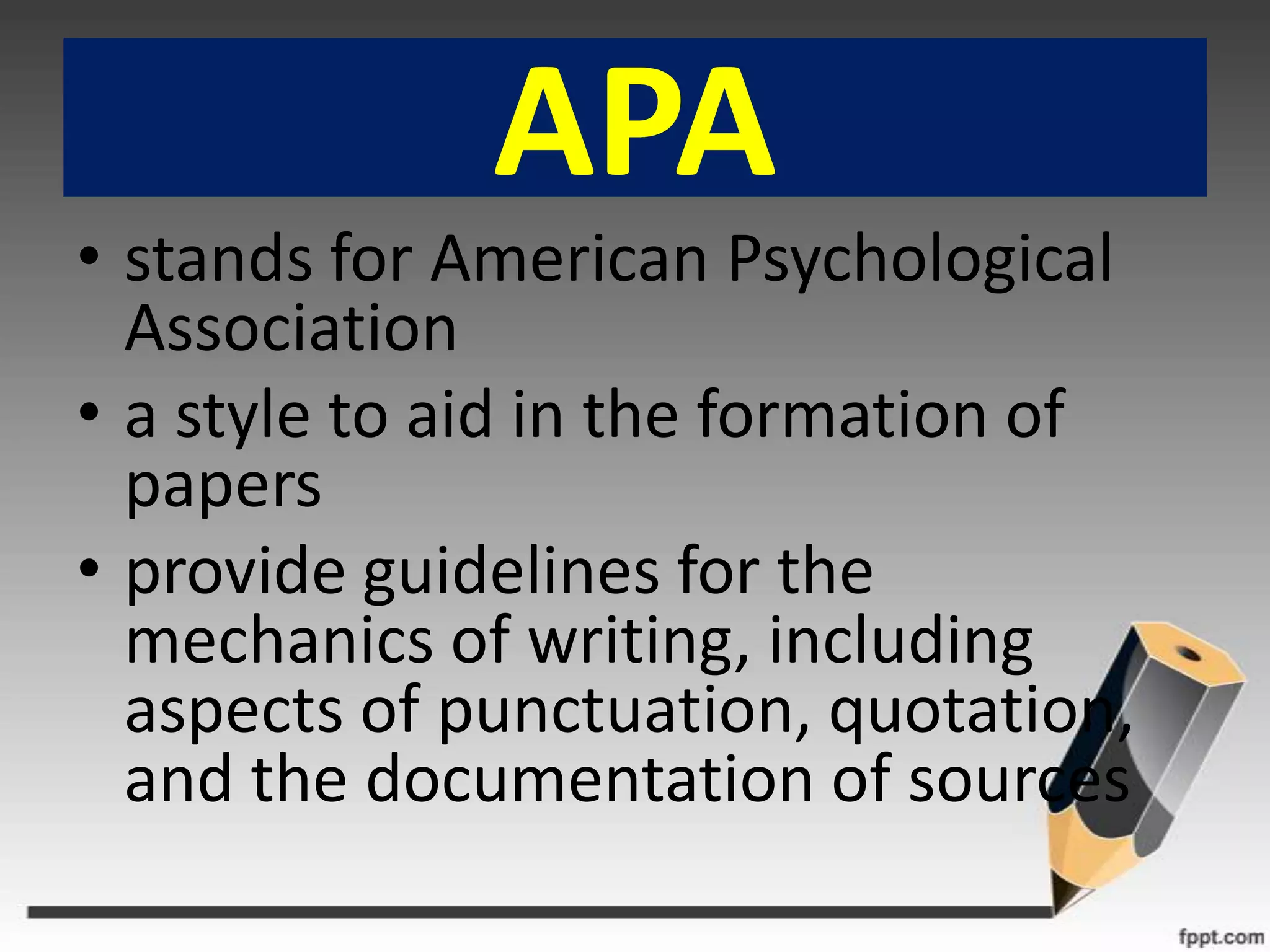 Research formats | PPTX