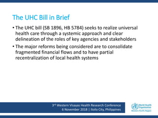 Research and Understanding for Universal Health Care - #RU4UHC | PPTX