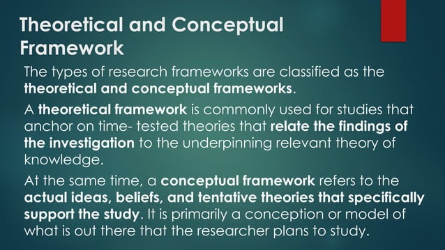 RESEARCH FRAMEWORK practical research.pptx | Science