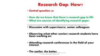 Research gap what-why-how | PPTX