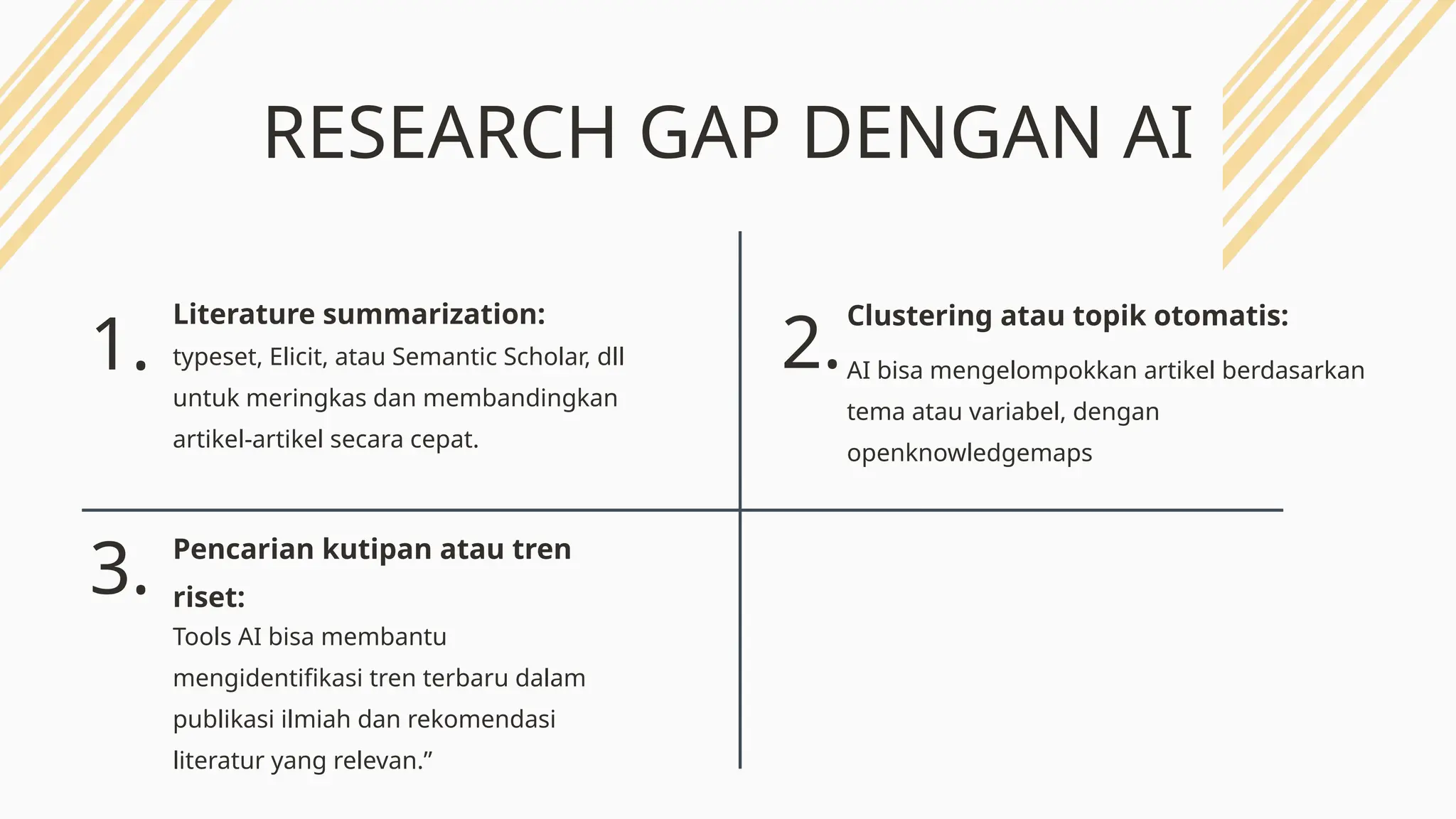 Materi presentasi Research Gap dengan AI.pptx
