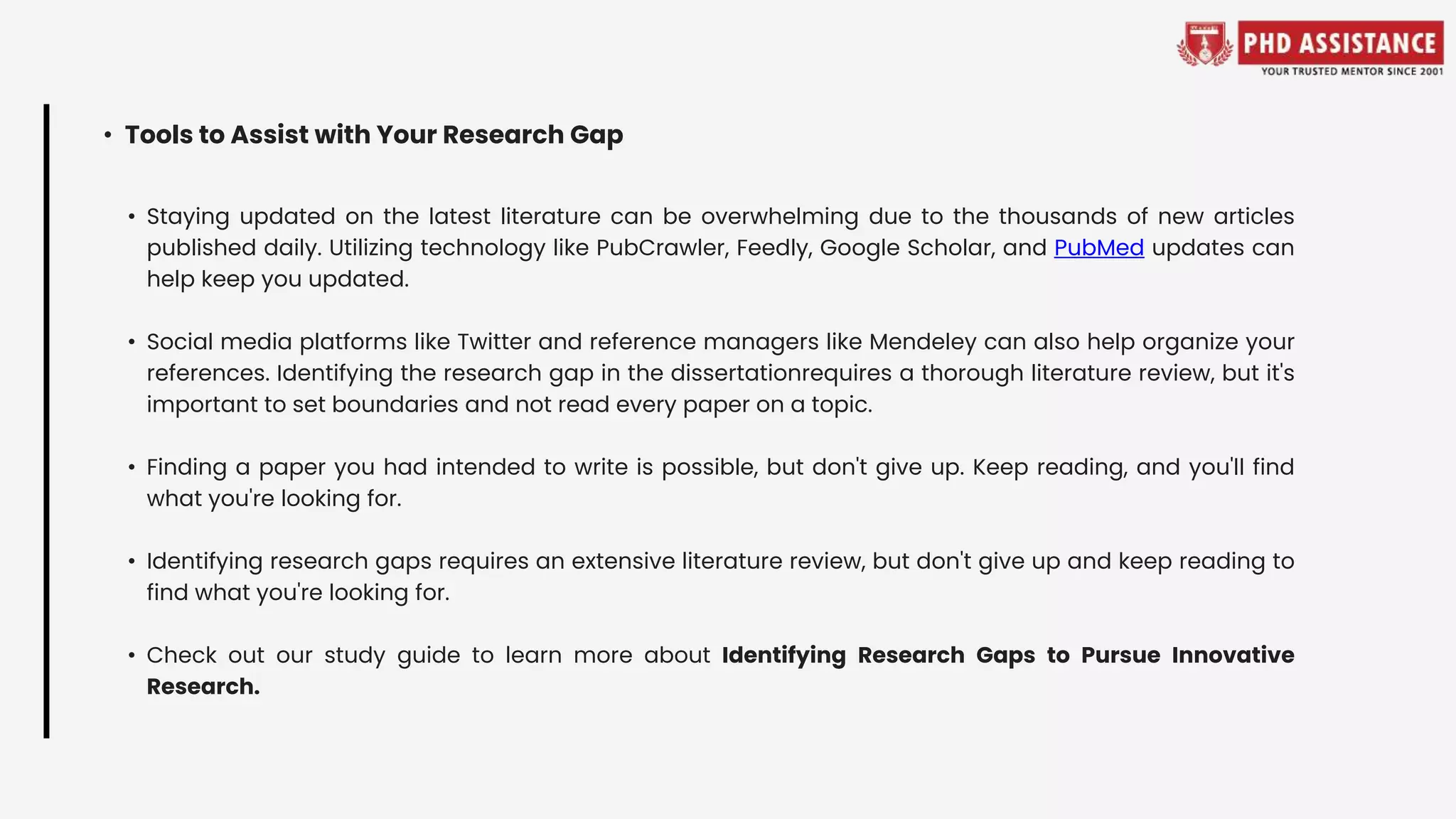 Literature gap in research | PPTX