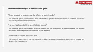 Literature gap in research | PPTX