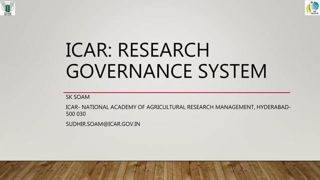 Research governance in ICAR | PPT