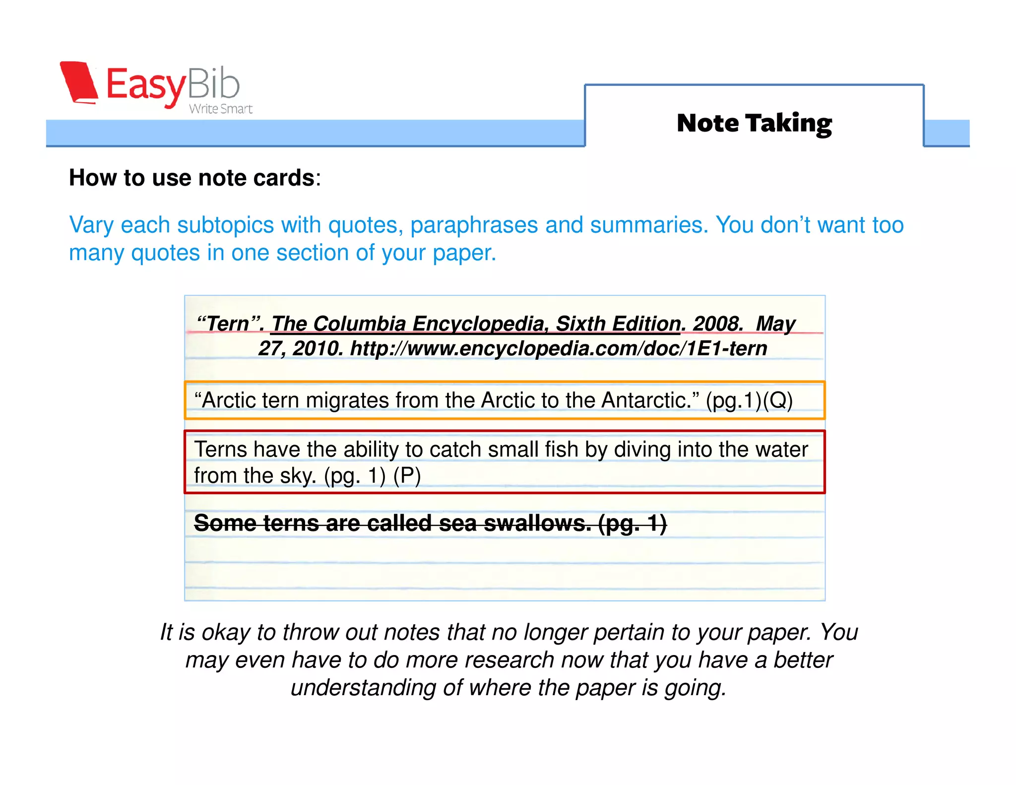 Research guide - note taking - 5 | PDF
