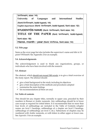 Research Guidelines.General Style | DOC