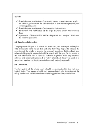 Research Guidelines.General Style | DOC