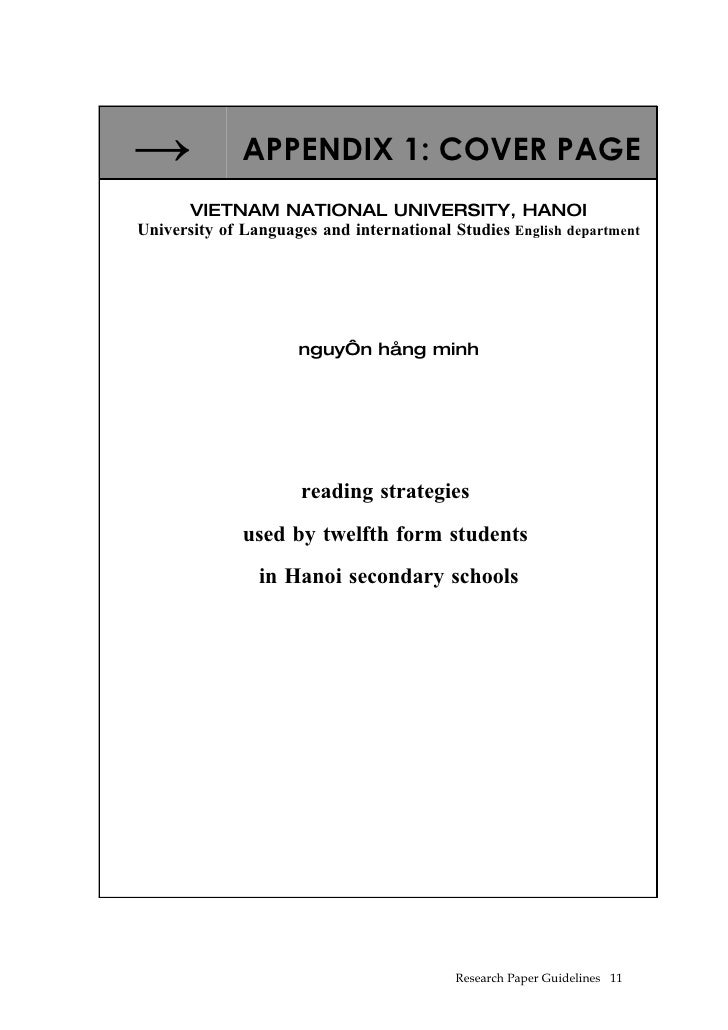 Research Guidelines.General Style