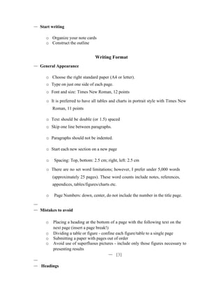 Research guidlines | PDF | Homework and Study | Education