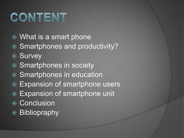 Smartphones in our society | PPTX