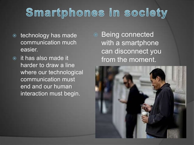 Smartphones in our society | PPTX