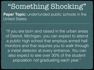 Research Paper Hooks | PDF