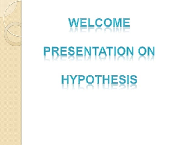 Hypothesis | PPTX