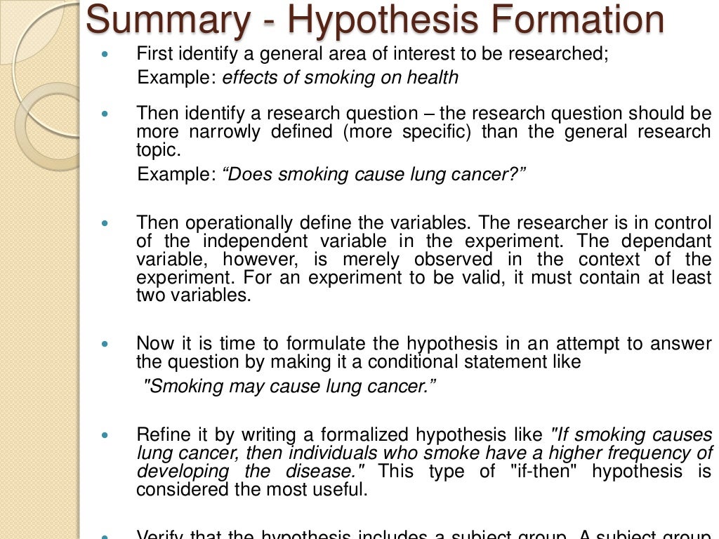 Hypothesis