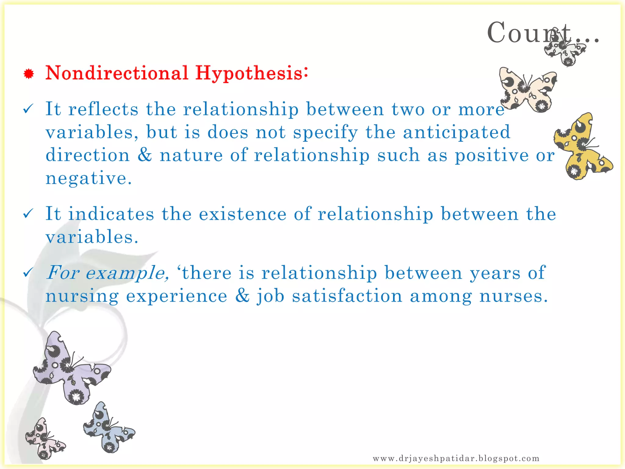Research hypothesis | PPSX