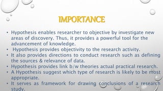 Research hypothesis | PPT