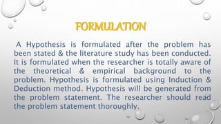 Research hypothesis | PPT