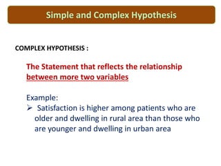 Research hypothesis | PPTX