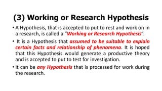 Research Hypothesis Report.pptx | Science