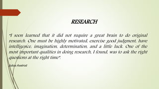 Research I | PPT