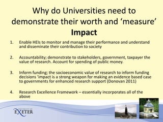 Research Impact in Higher Education | PDF
