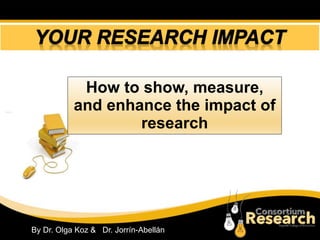 Research impact: how to measure and enhance | PPTX