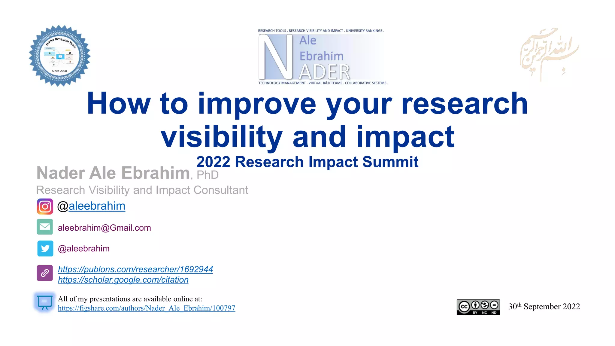Improve research visibility for impact | PDF