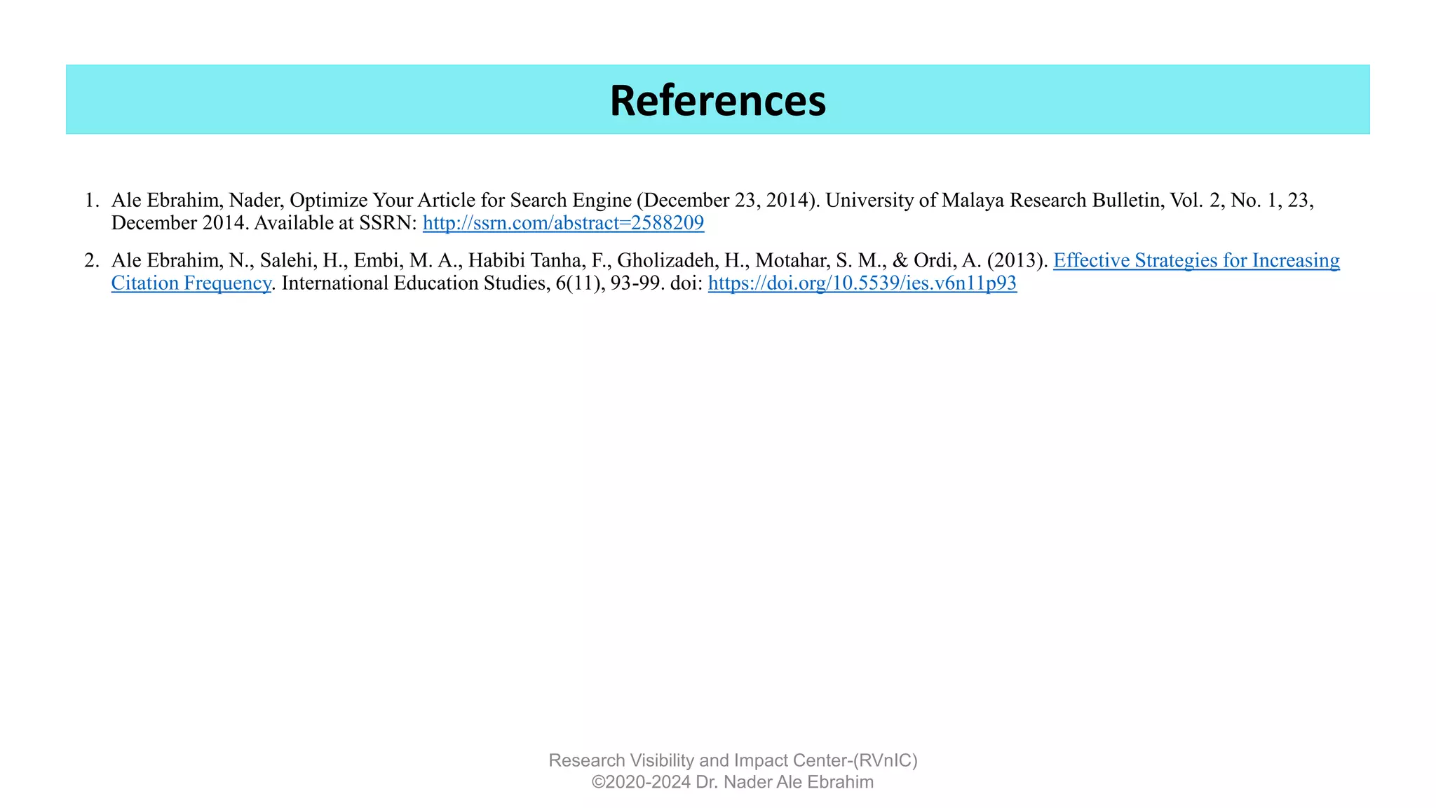 Improve research visibility for impact | PDF