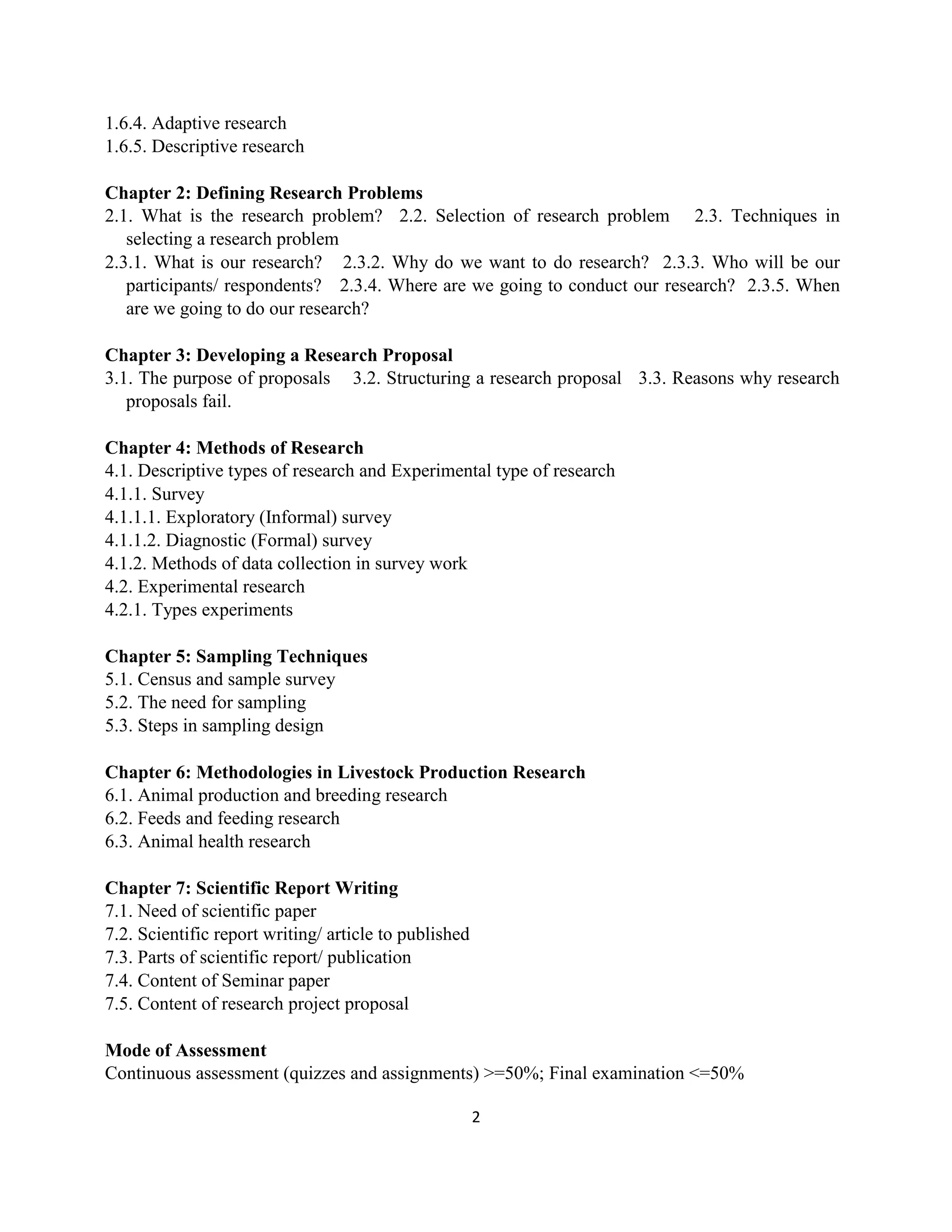 research in Animal sciences.doc