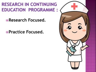 Research in continuing education | PPTX