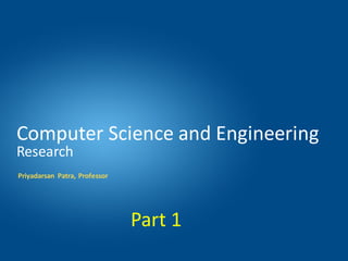 Research in Computer Science and Engineering | PDF