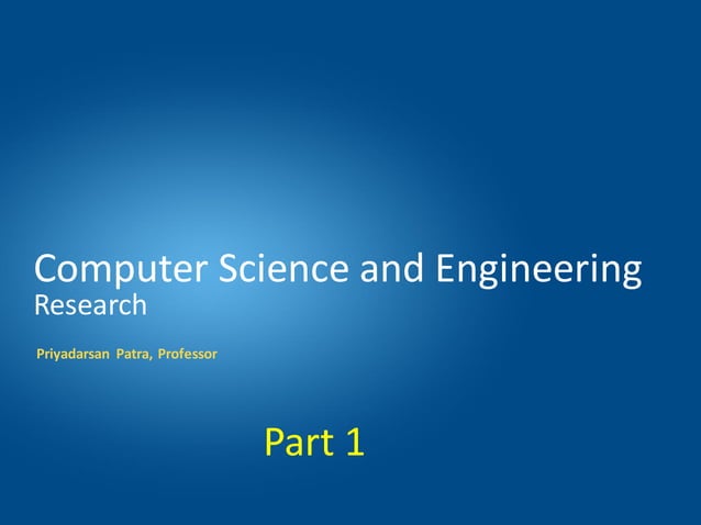 Research in Computer Science and Engineering | PDF