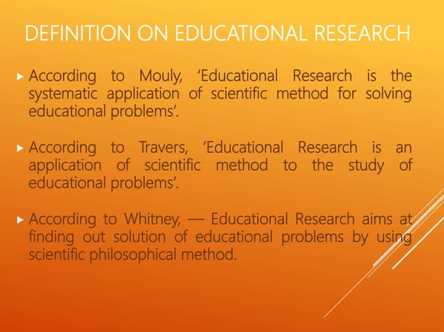 Research in education | PPTX