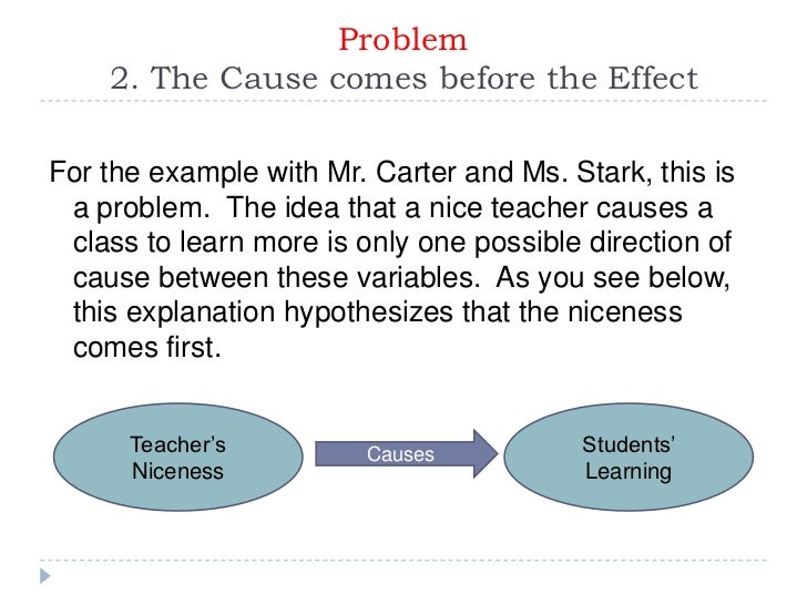 Researching cause and effect