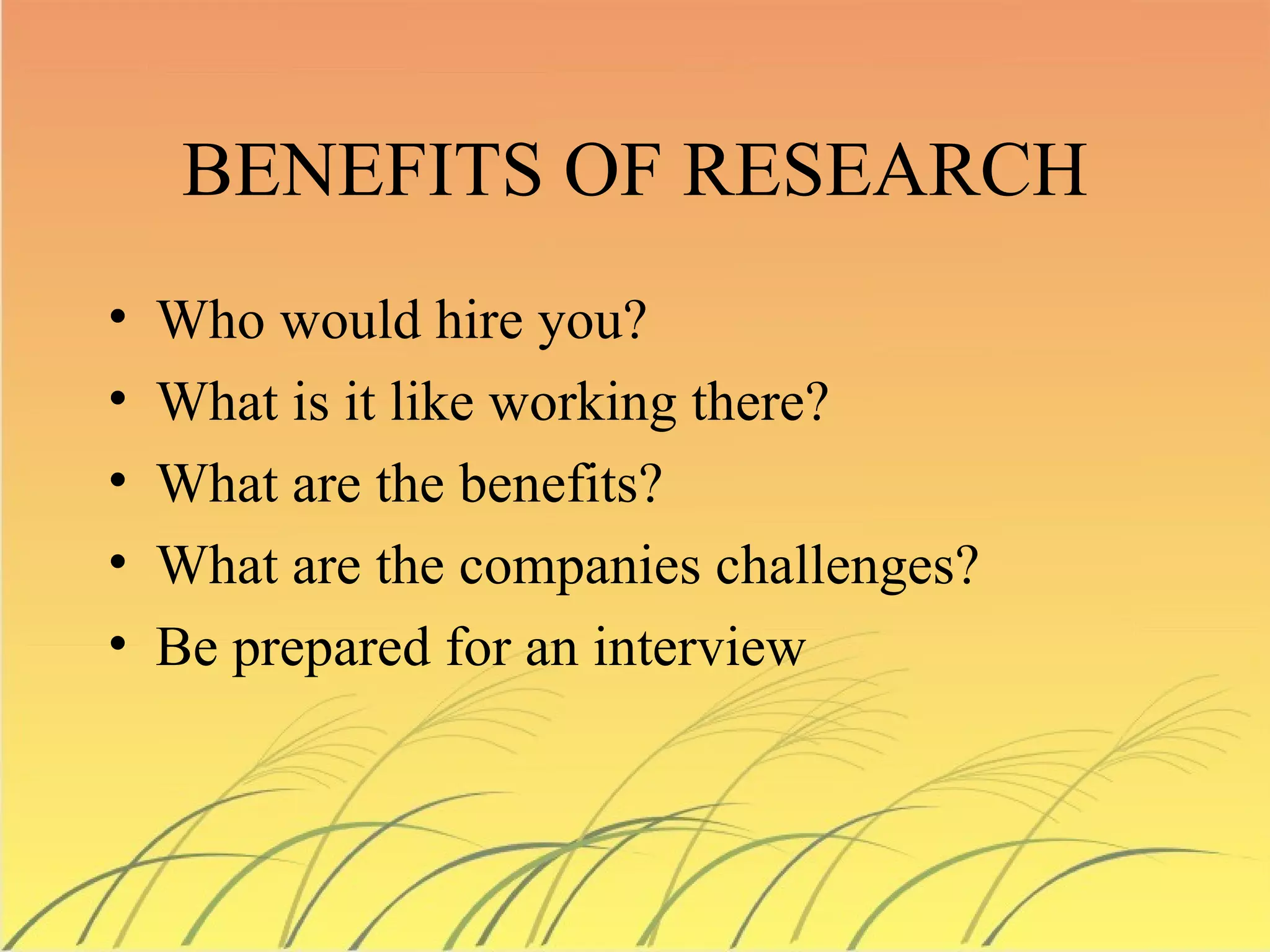 Researching Companies | PPT