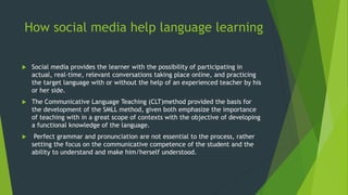 Researching language learning in the age of social | PPTX