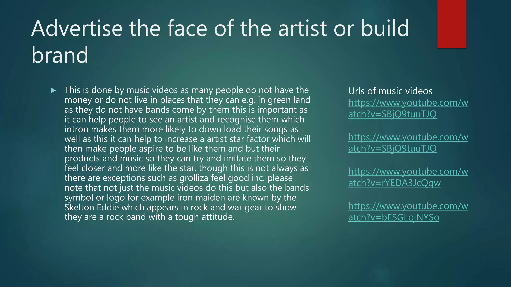 Researching music videos | PPT