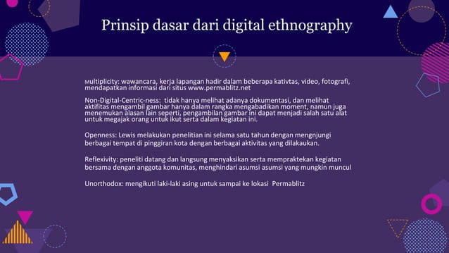 Researching practices through digital ethnography | PPTX