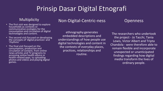 Researching practices through digital ethnography | PPTX