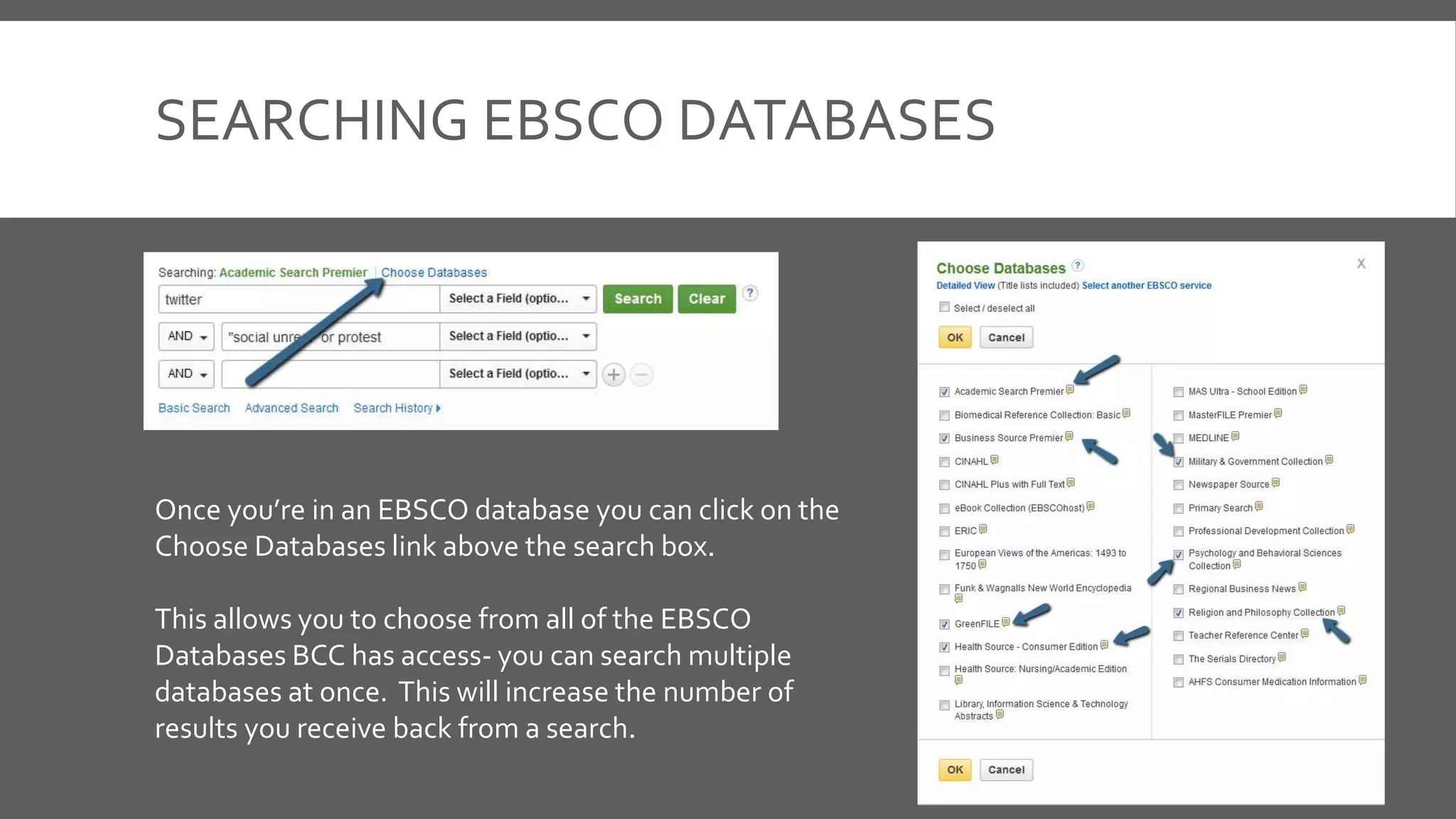 Researching Trends in EBSCO Databases | PPTX