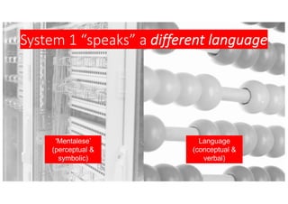 Researching two systems: A comparison of implicit and explicit thinking ...