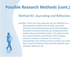Researching yourself: An overview of research methods | PPTX