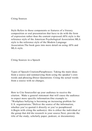 Researching Your Speech What Is Research.docx