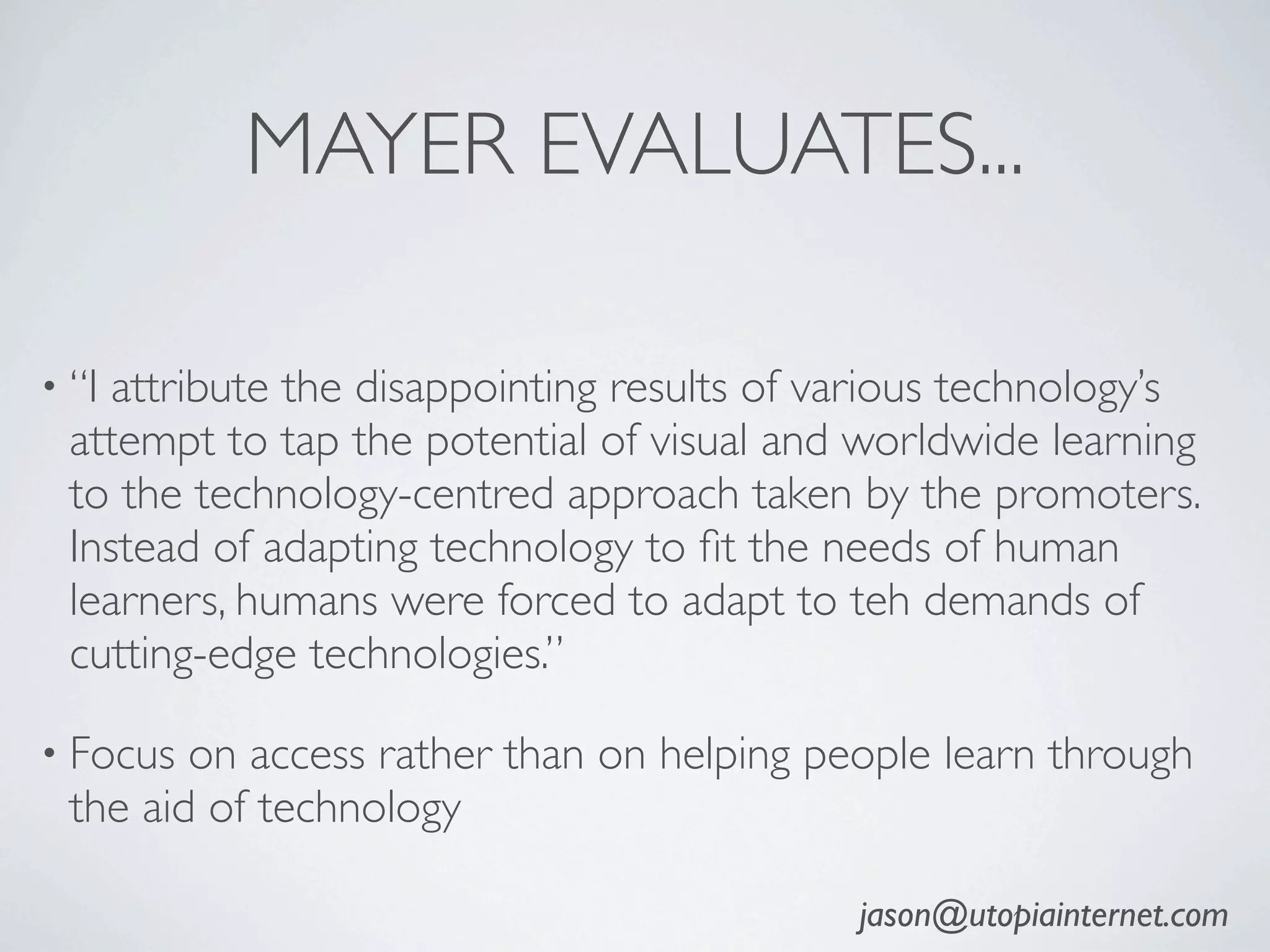 Research In New Media Learning | PPT