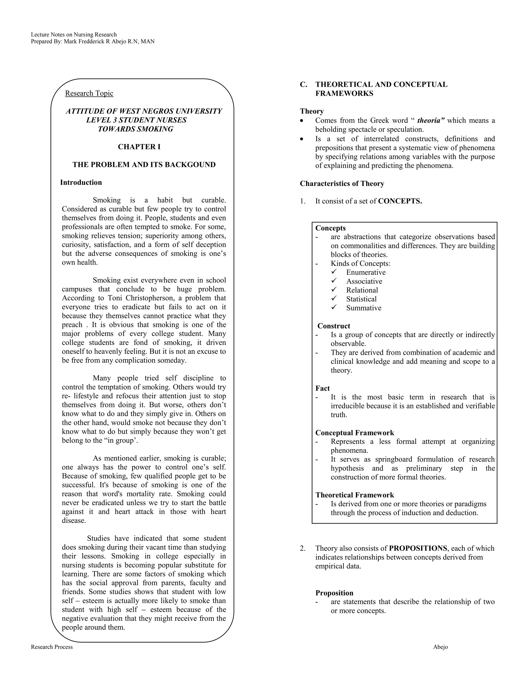 Research in Nursing Chapter 1 | PDF