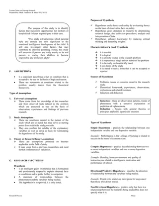 Research in Nursing Chapter 1 | PDF