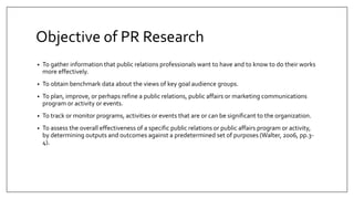Research in Public Relations | PPTX